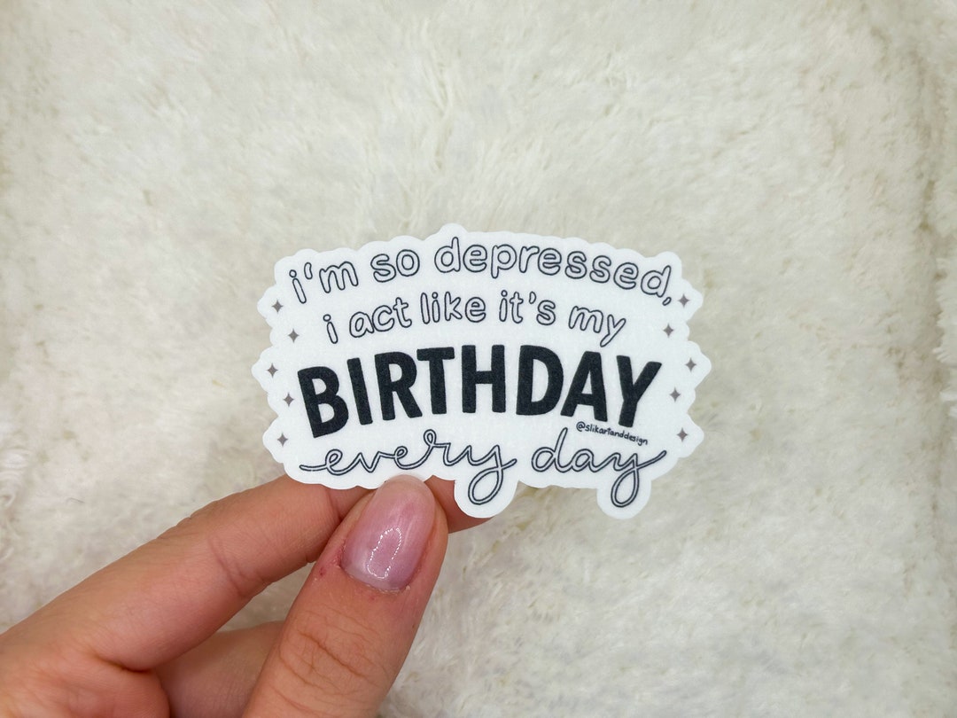 I’m so Depressed Sticker | Swift Sticker | TTPD Sticker | Vinyl ...