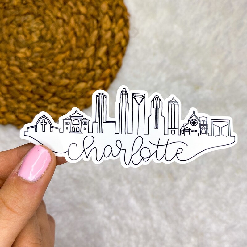 Charlotte Skyline - Etsy