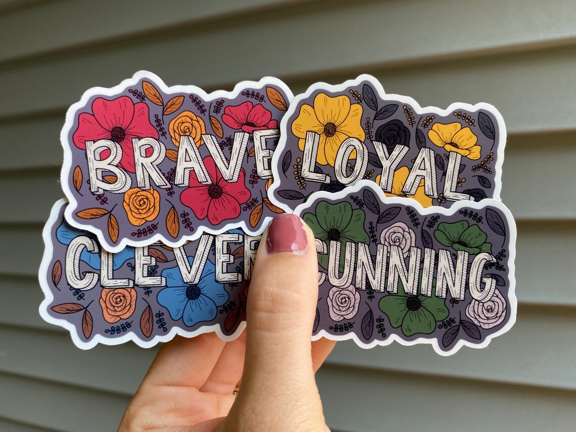 Wizard School House Sticker Bundle Wizard Sticker Sticker - Etsy