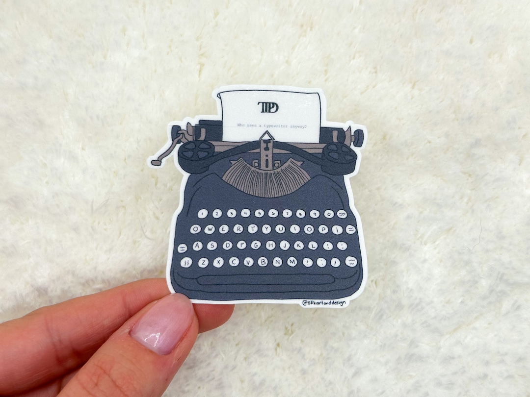Typewriter Sticker Swift Sticker TTPD Sticker Vinyl Sticker Waterbottle ...