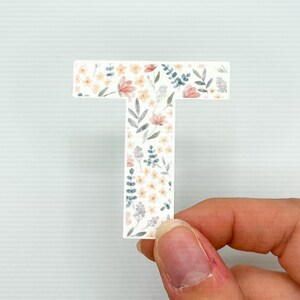 T Letter Sticker T Sticker Alphabet Sticker Stickers for Water Bottle ...