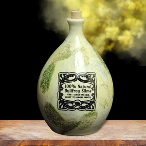 Bullfrog Slime, Potion Bottle, Ceramic Magic Potion Bottle, Halloween ...