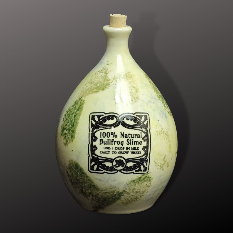 Bullfrog Slime Potion Bottle Ceramic Magic Potion Bottle - Etsy