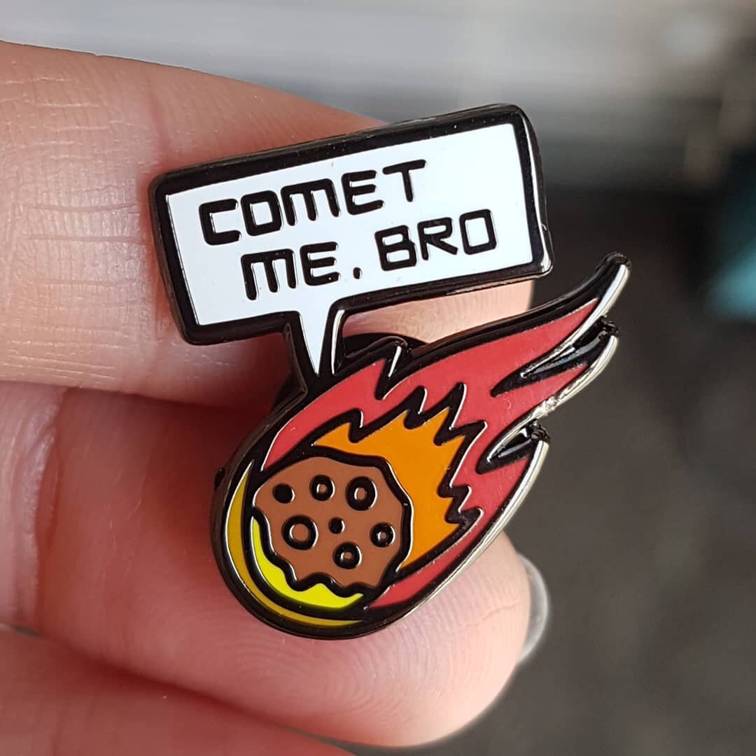Comet Me, Bro! | Hard Enamel Lapel Pin | Space | Planet Pin - Etsy