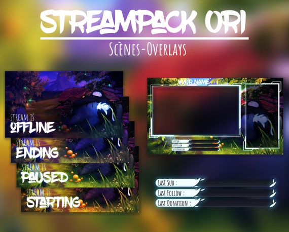 Premade Streampack ORI Animated Loading Screne Overlays and - Etsy
