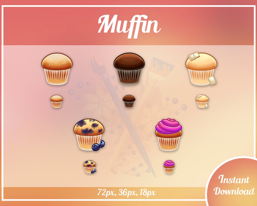 5x Premade Kawaii Cake Muffin Sub Bit Badges Twitch Pack - Etsy
