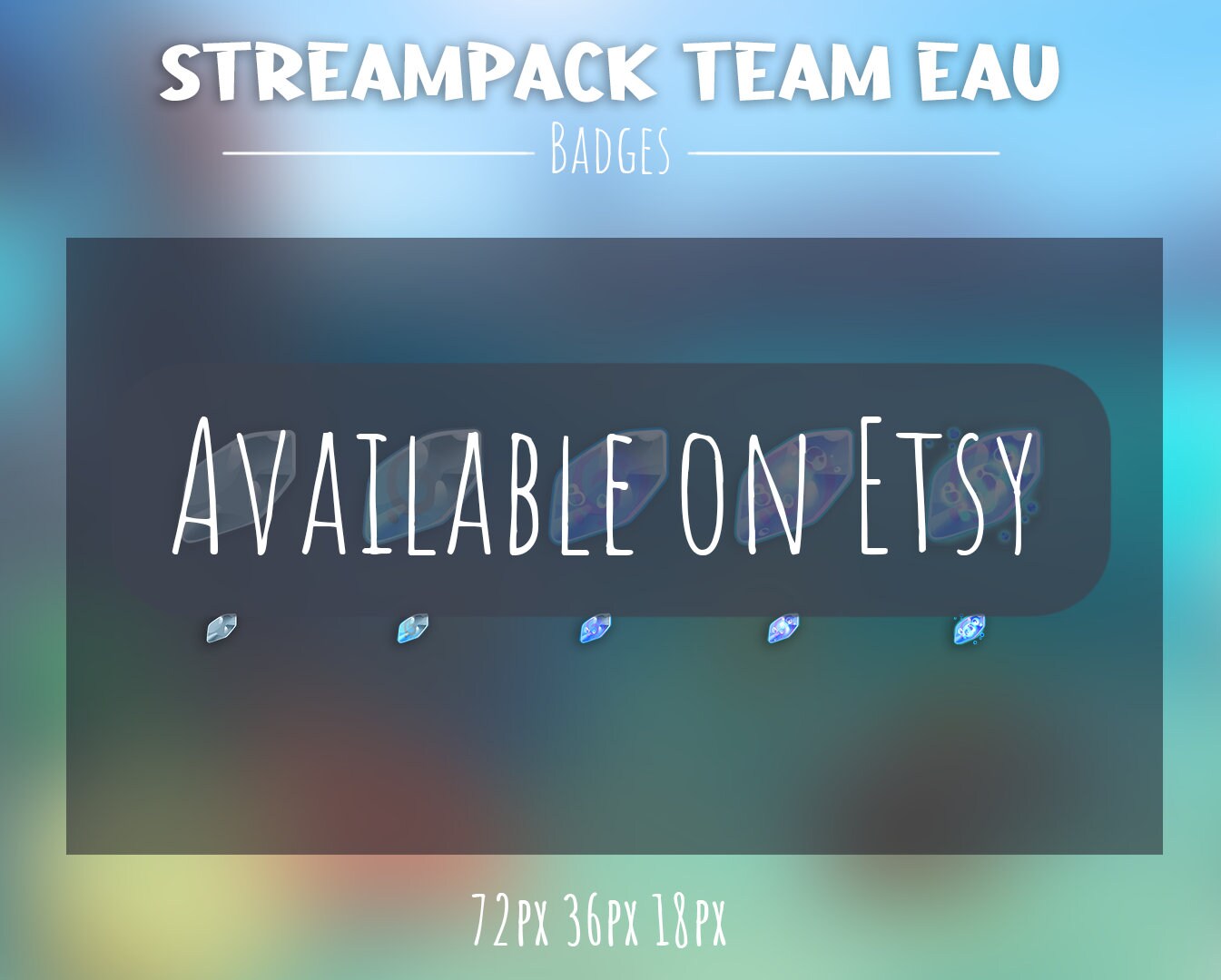 Premade Twitch Overlays and Scene Water Team Pack P2U - Etsy
