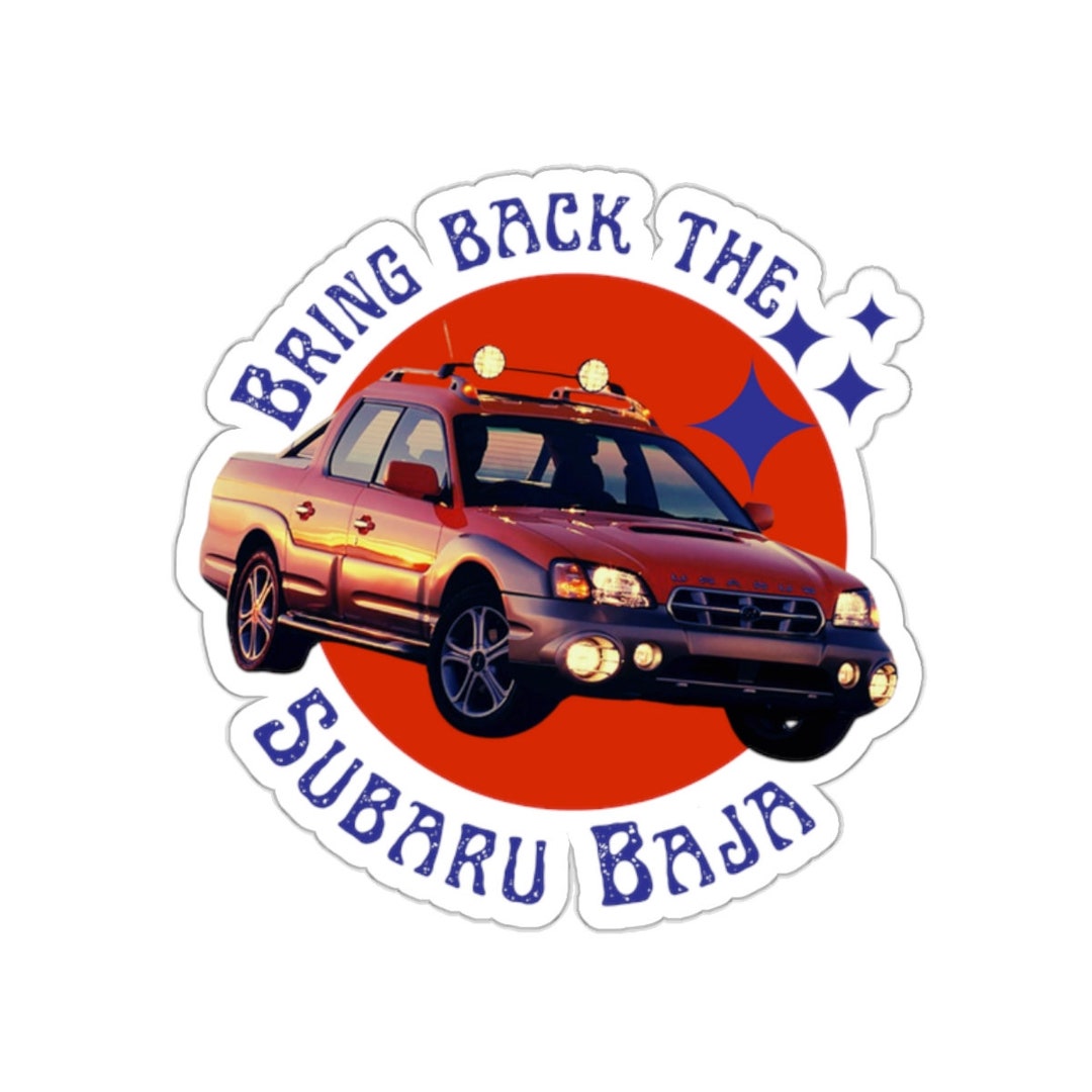 Bring Back the Subaru Baja Kiss-cut Sticker in Orange - Etsy