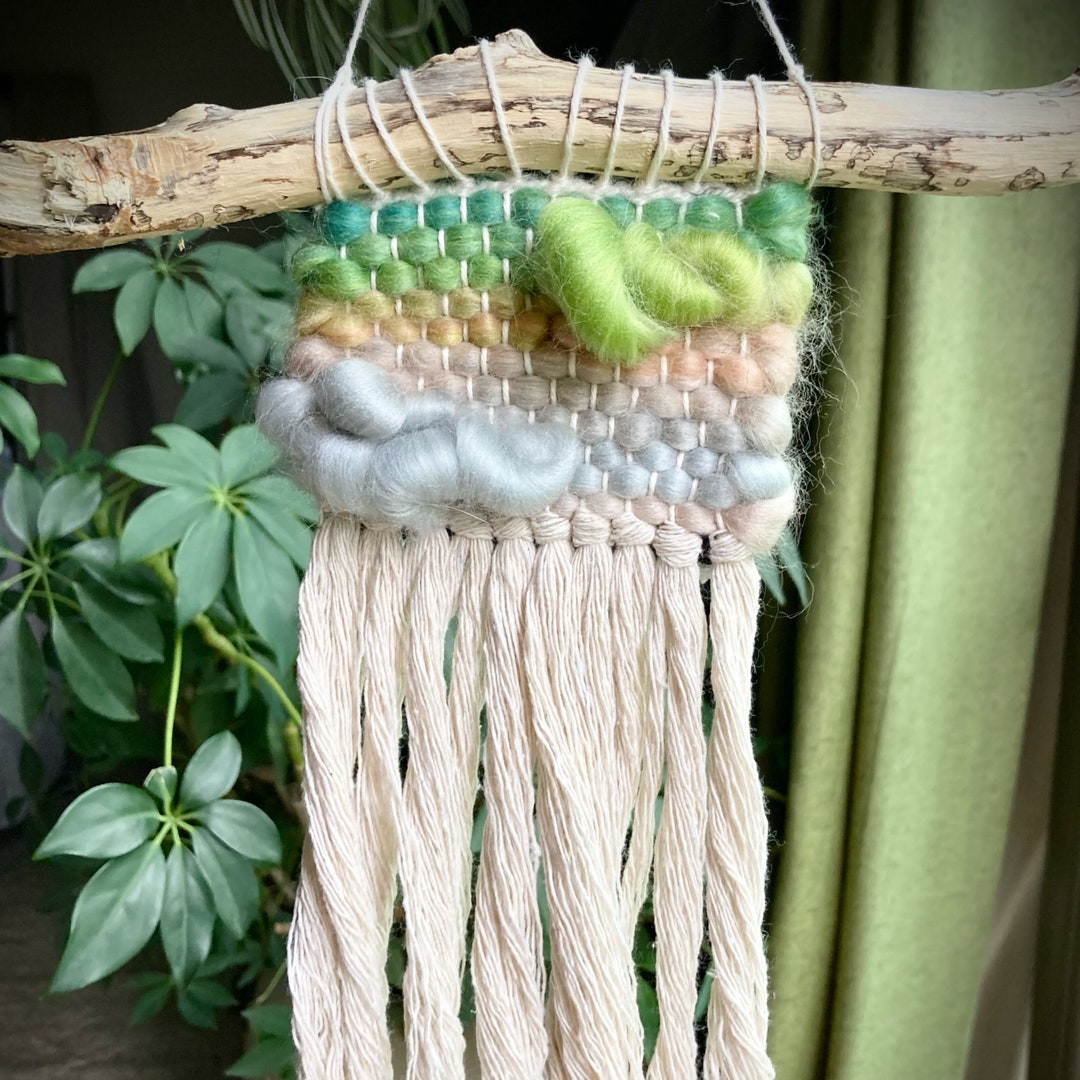 Mini Weaving, Loom Weaving, Fiber Art, Wall Decor - Etsy