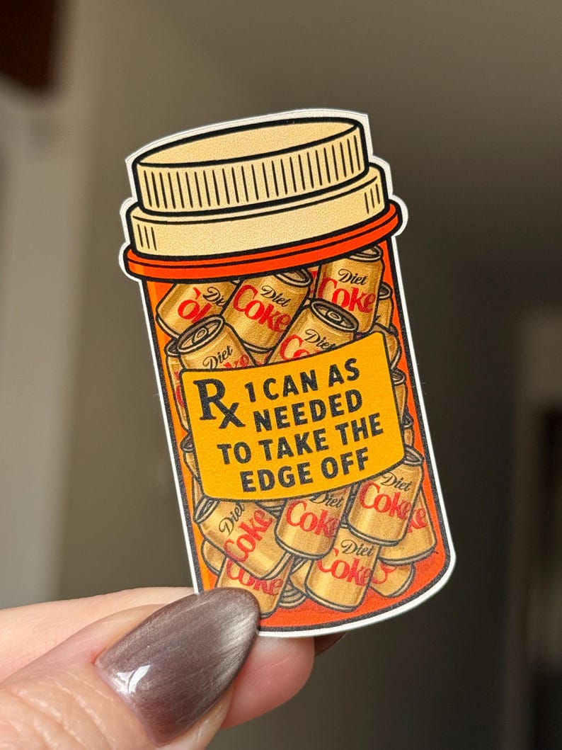 Diet Coke Addict Sticker: Funny Matte Vinyl Decal - Etsy