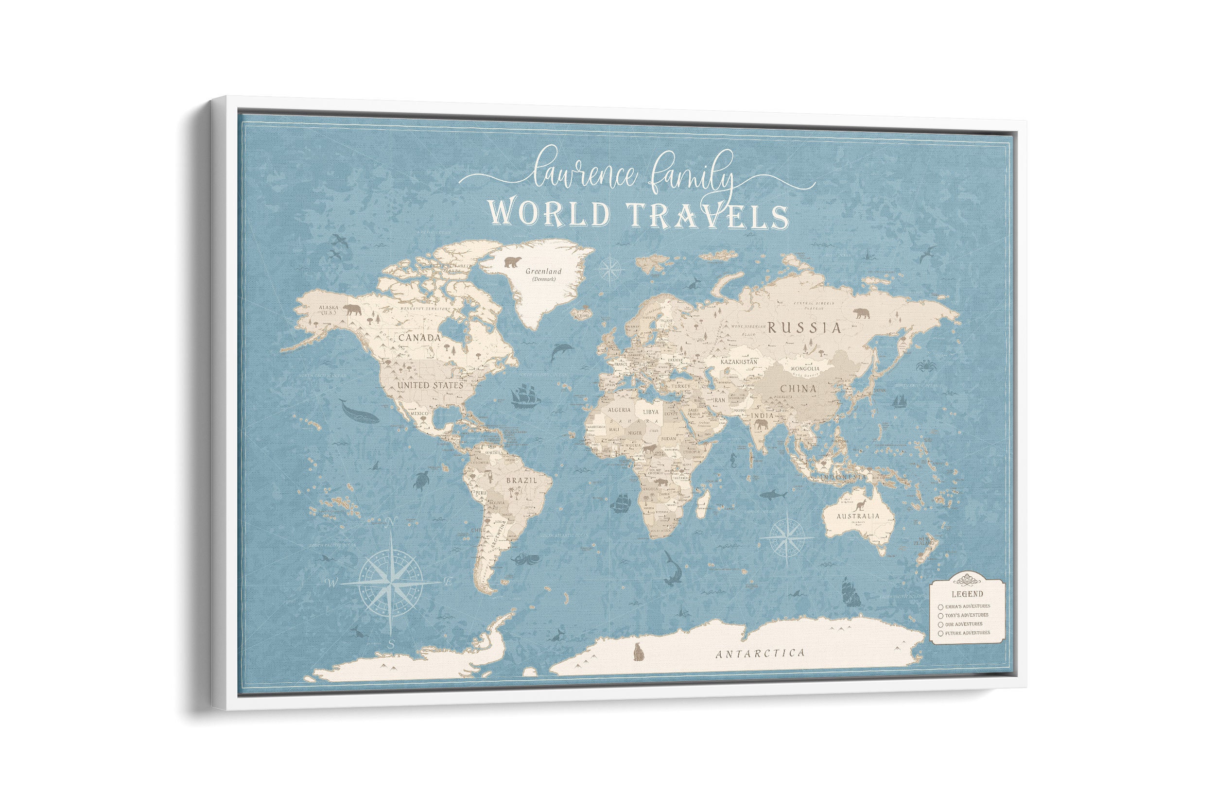 wall map of the world push pin