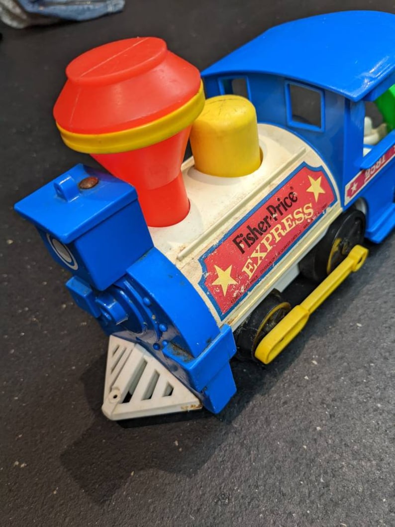 Vintage 89s 90s Fisher Price Express Train Set Trio / Retro Toy Kids Game Baby VTG 90s - Etsy