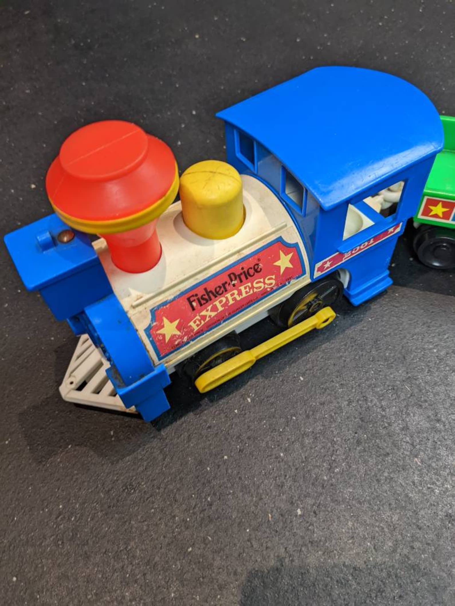 Vintage 89s 90s Fisher Price Express Train Set Trio / Retro Toy Kids ...