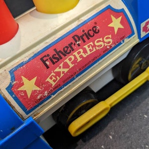 Vintage 89s 90s Fisher Price Express Train Set Trio / Retro Toy Kids ...