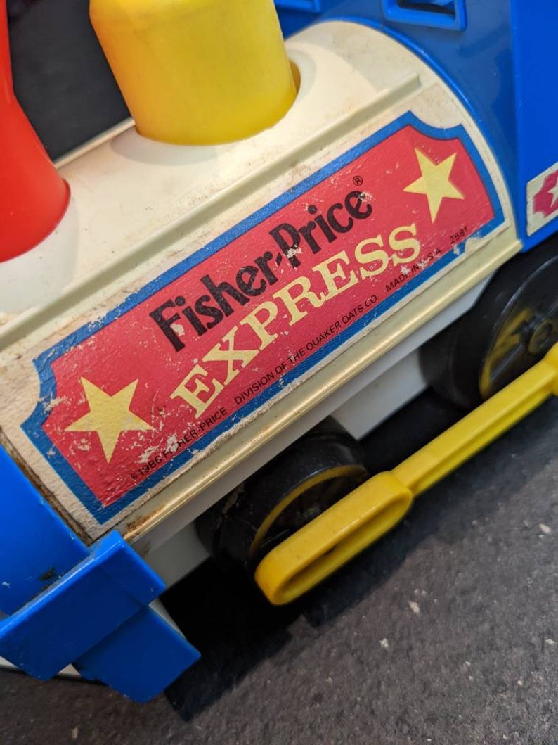 Vintage 89s 90s Fisher Price Express Train Set Trio / Retro Toy Kids Game Baby VTG 90s - Etsy