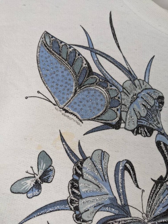 Vintage 1980s sparkly Butterfly cute cottage core st… - Gem