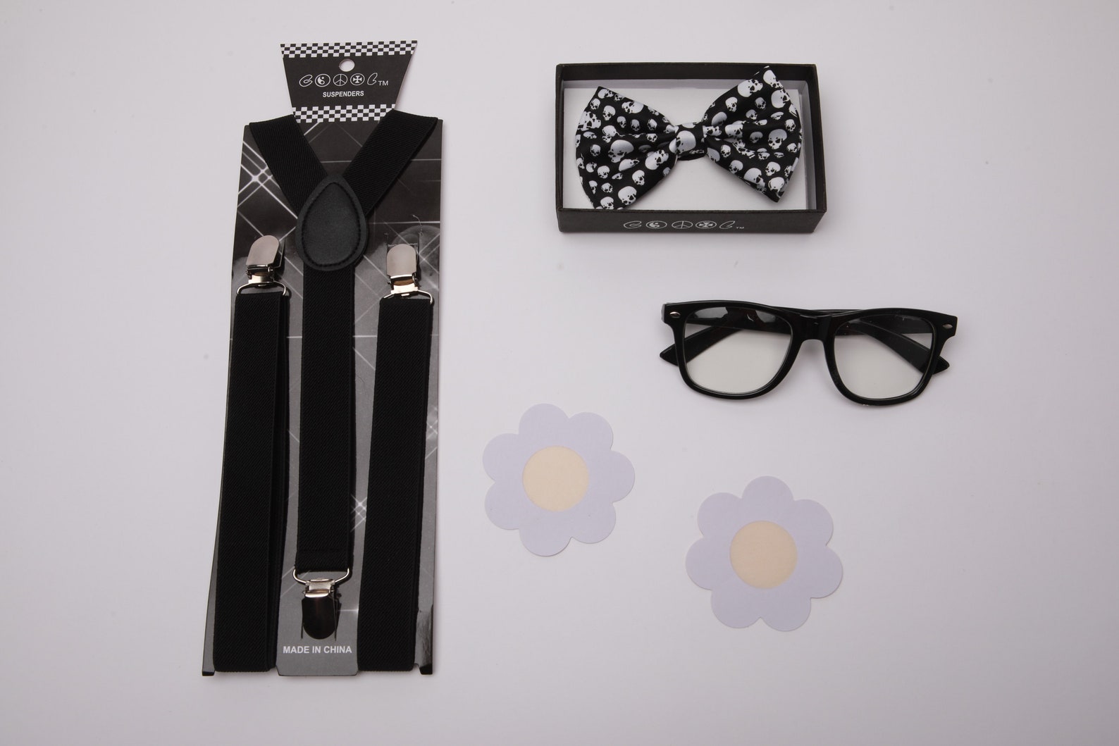 Adults Halloween Nerd Costume Suspender Bowtie Glasses - Etsy