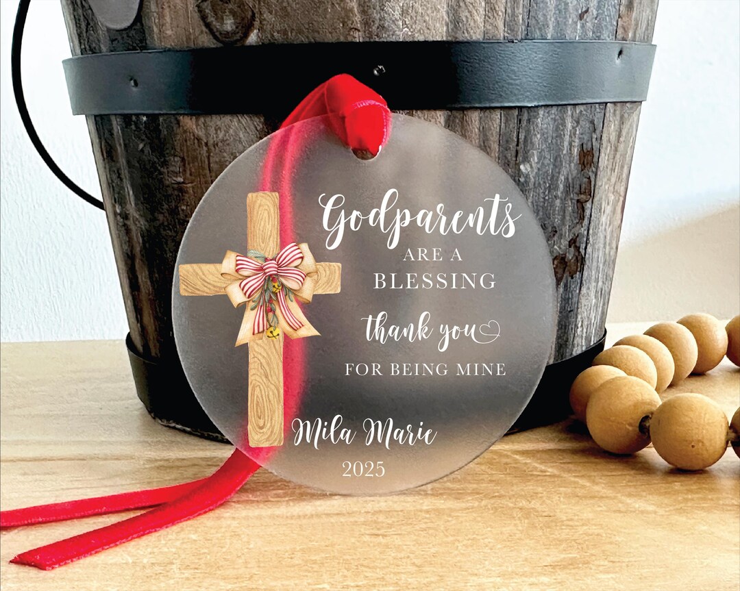 Personalized Godparents Ornament, Godparents Thank You Keepsake ...