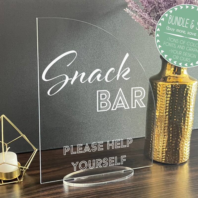 Snack Bar Sign - Etsy