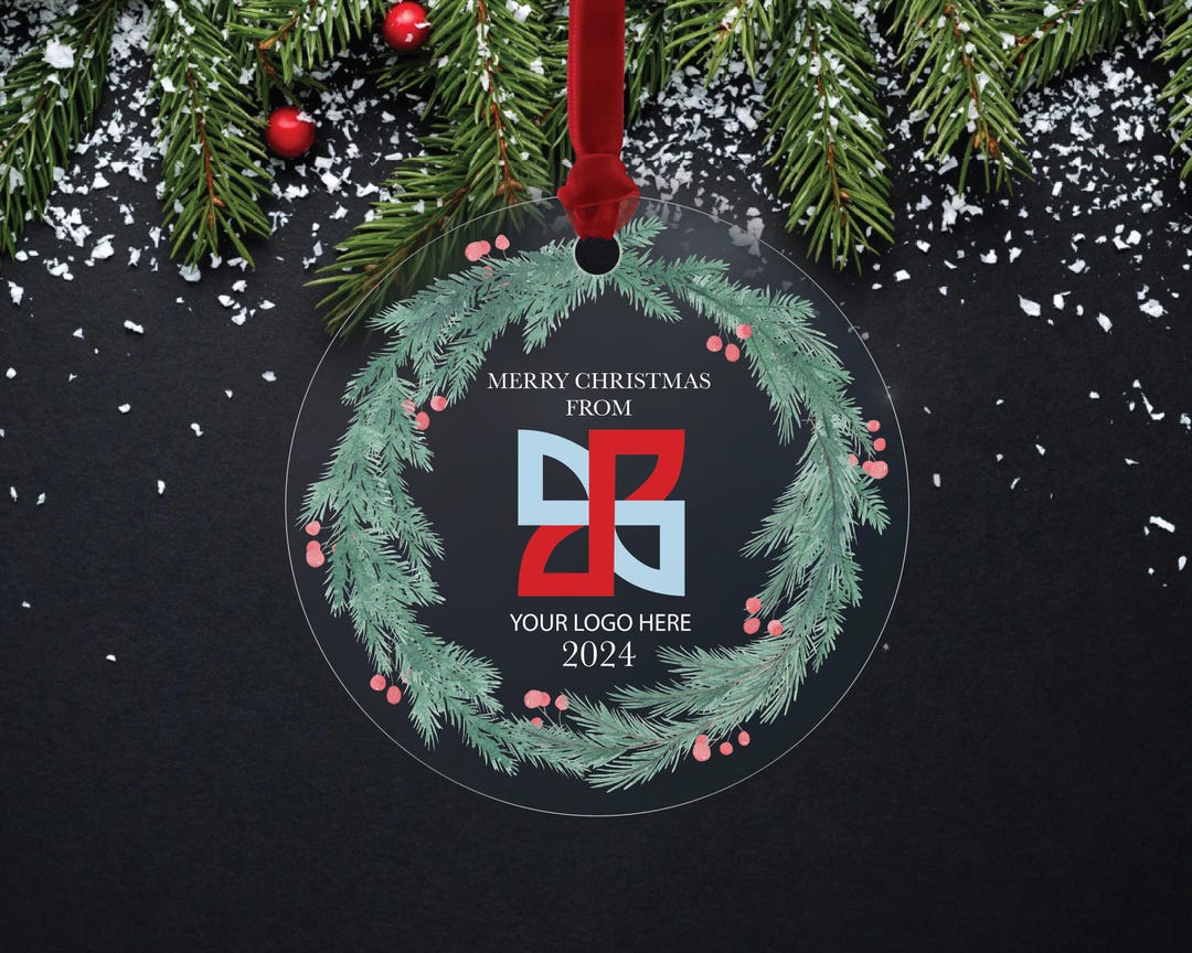 Bulk Business Logo Christmas Ornaments, Custom Company Ornaments ...