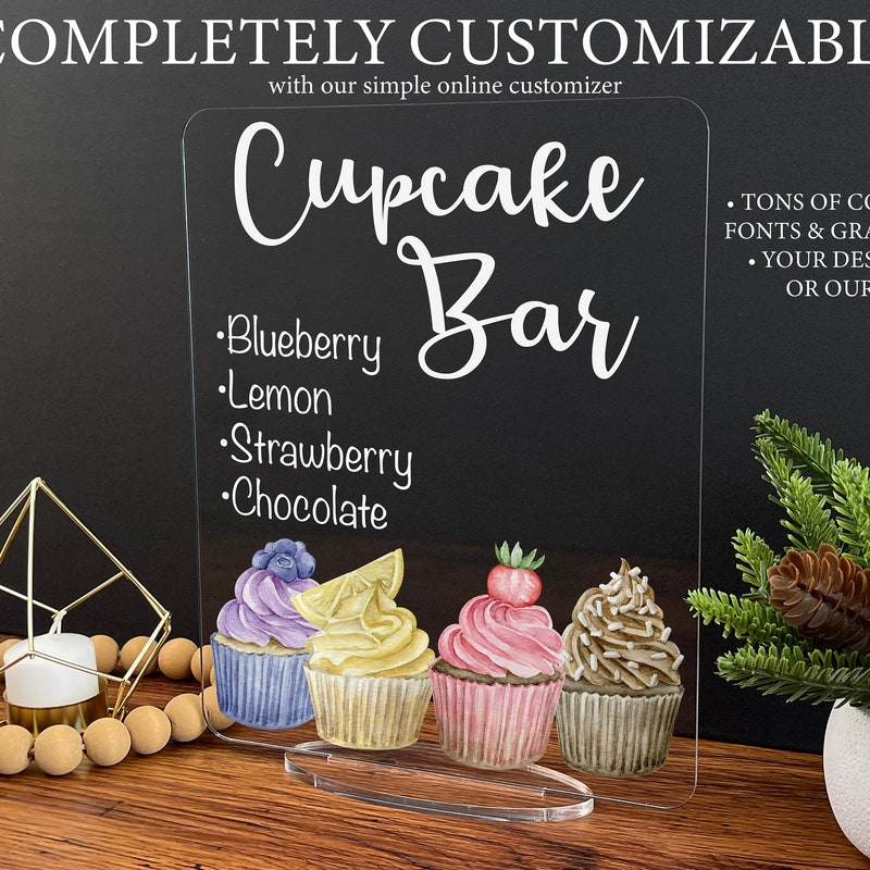 Cupcake Table Sign - Etsy