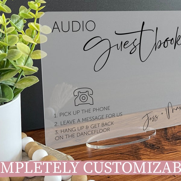 Audio Guest Book - Etsy