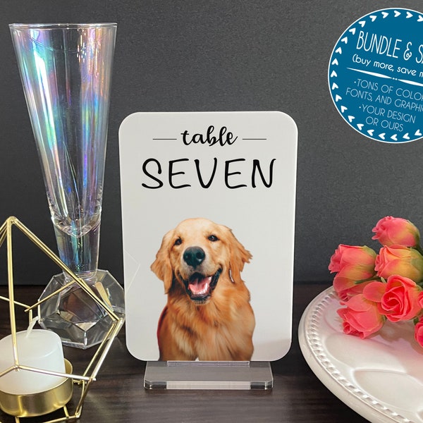 Dog Wedding Table Numbers - Etsy