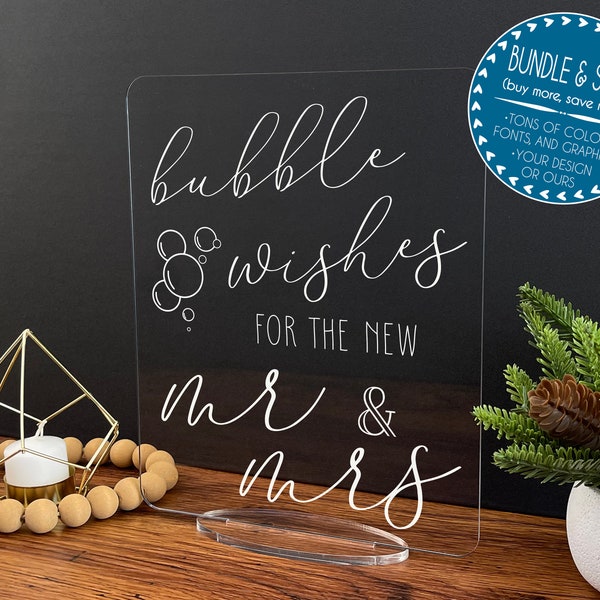 Wedding Bubble Sign - Etsy