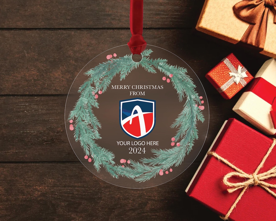 Bulk Business Logo Christmas Ornaments, Custom Company Ornaments ...