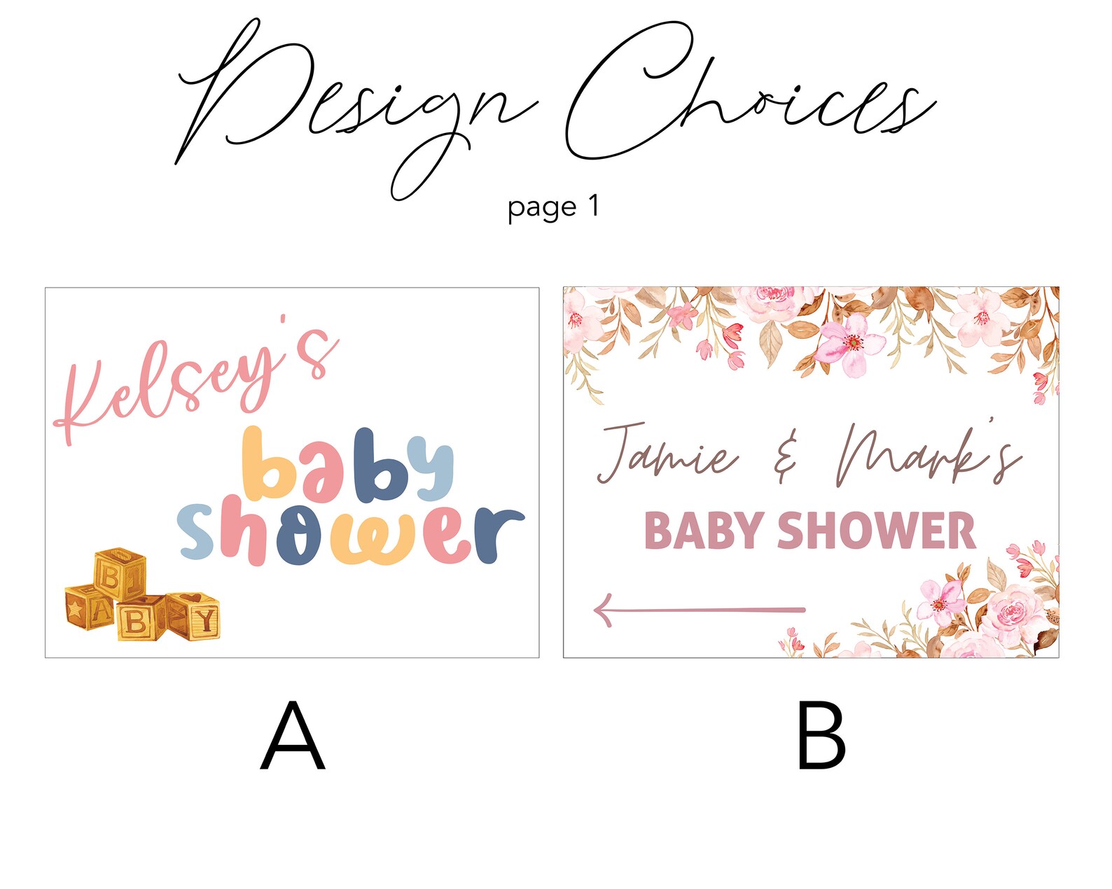 Personalized Baby Shower Yard Sign: Welcome & Directional Arrow - Etsy