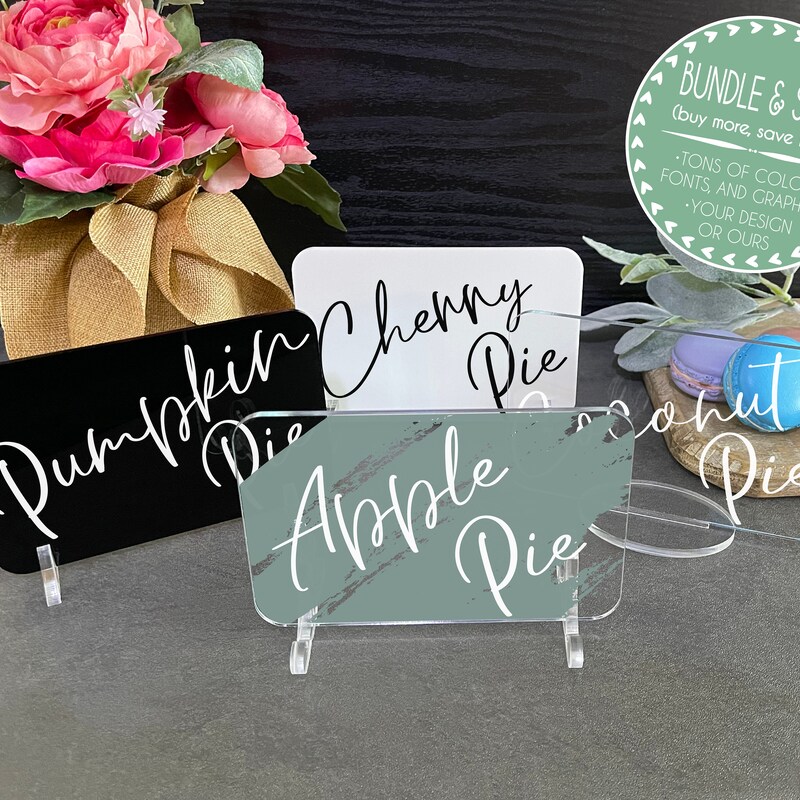 Buffet Markers - Etsy