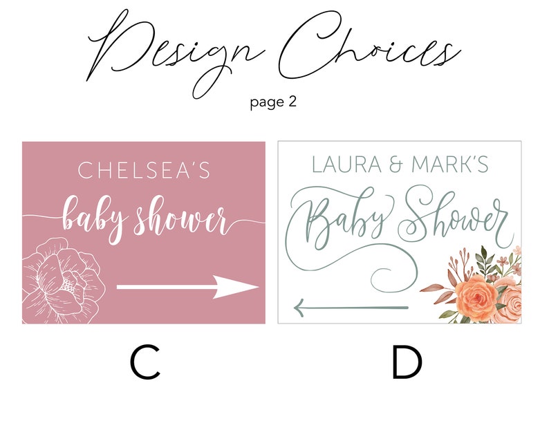 Personalized Baby Shower Yard Sign: Welcome & Directional Arrow - Etsy