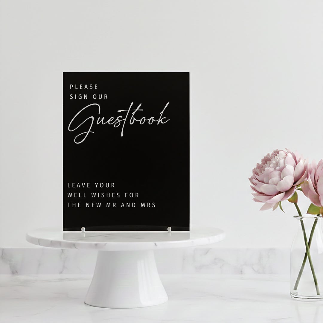 Reception Guest Book Table Sign - Etsy