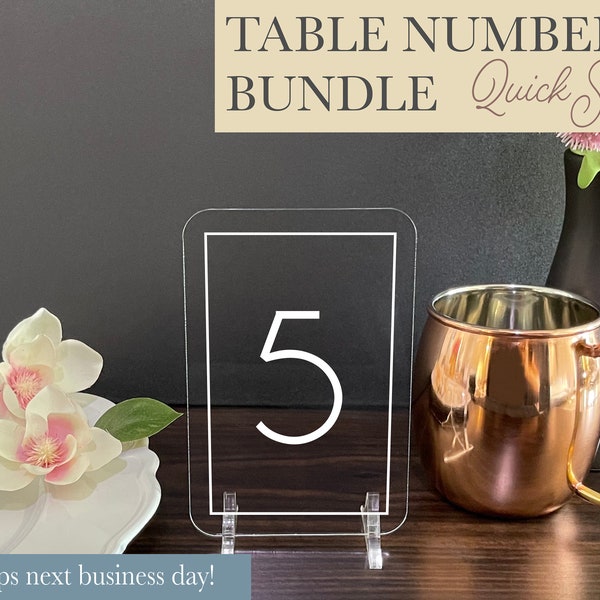 Table Numbers Rustic - Etsy