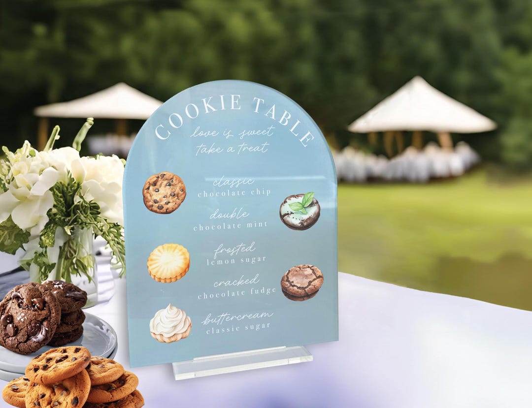 Cookie Table Wedding Sign, Love is Sweet, Wedding Cookie Sign, Wedding ...