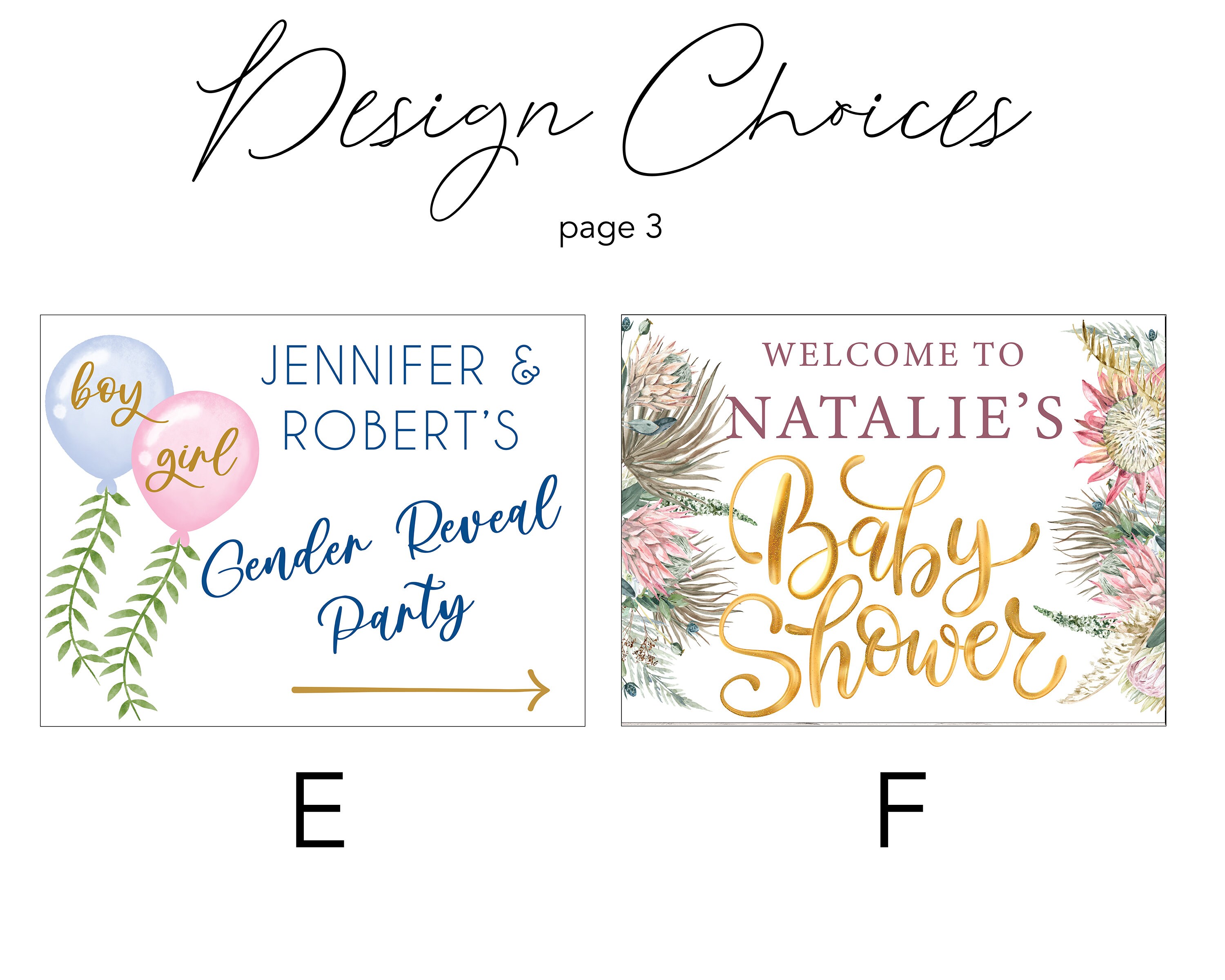 Personalized Baby Shower Yard Sign: Welcome & Directional Arrow - Etsy