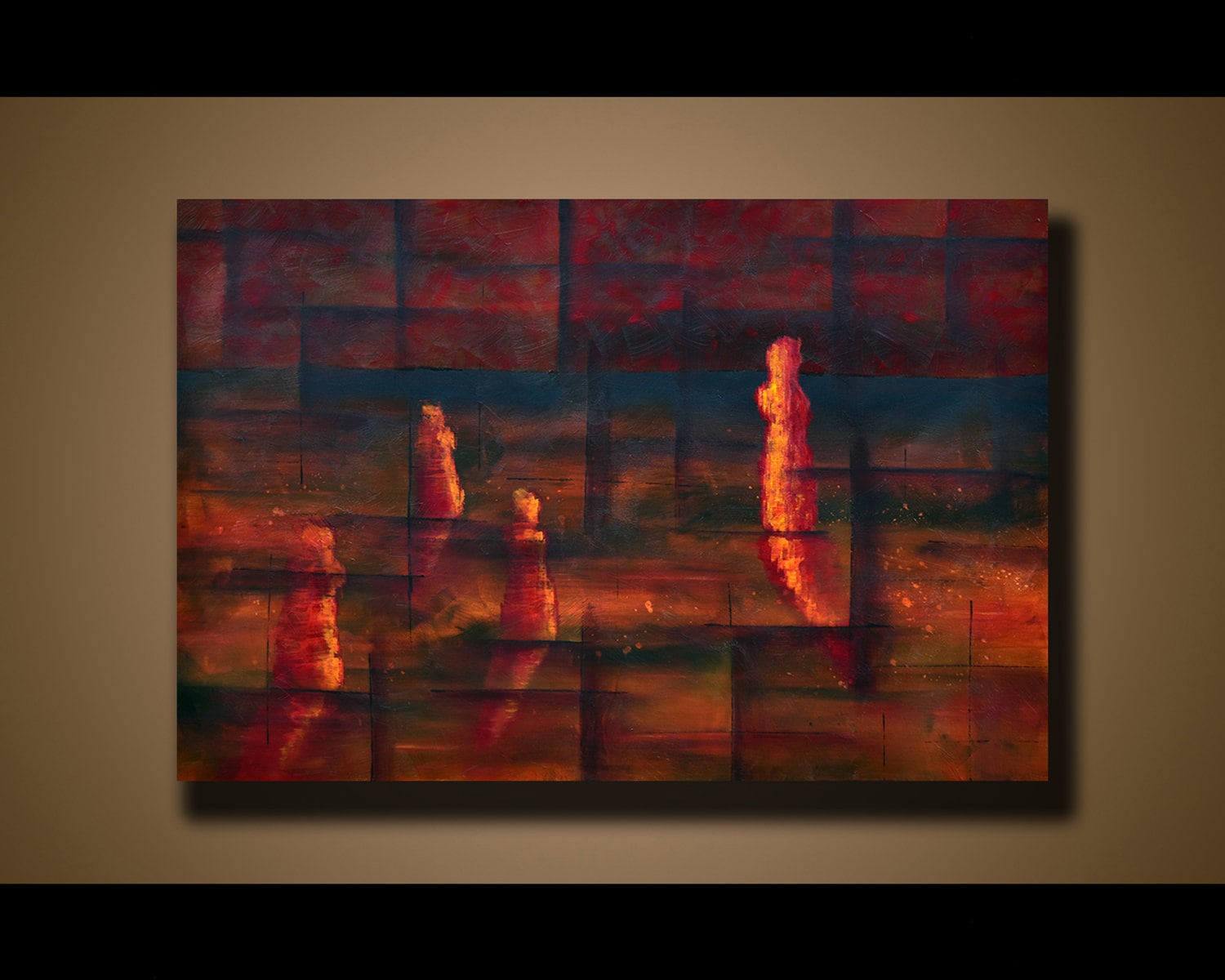 Red Original Abstract Painting Red Wall Art Abstract Painting - Etsy