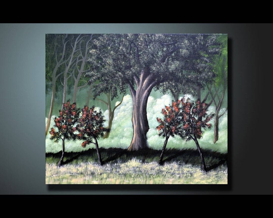 Original Landscape Painting Tree Wall Art Landscape Painting Home Decor ...