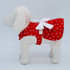 Large Dog Dress Red With White Polka Dots Dog Clothes Pet Clothes - Etsy