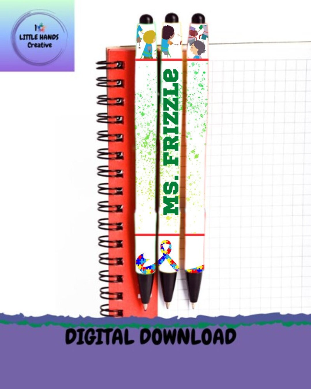 Adapted PE Teacher Pen Wrap Autism Kids PE Teacher Gym Teacher Digital ...