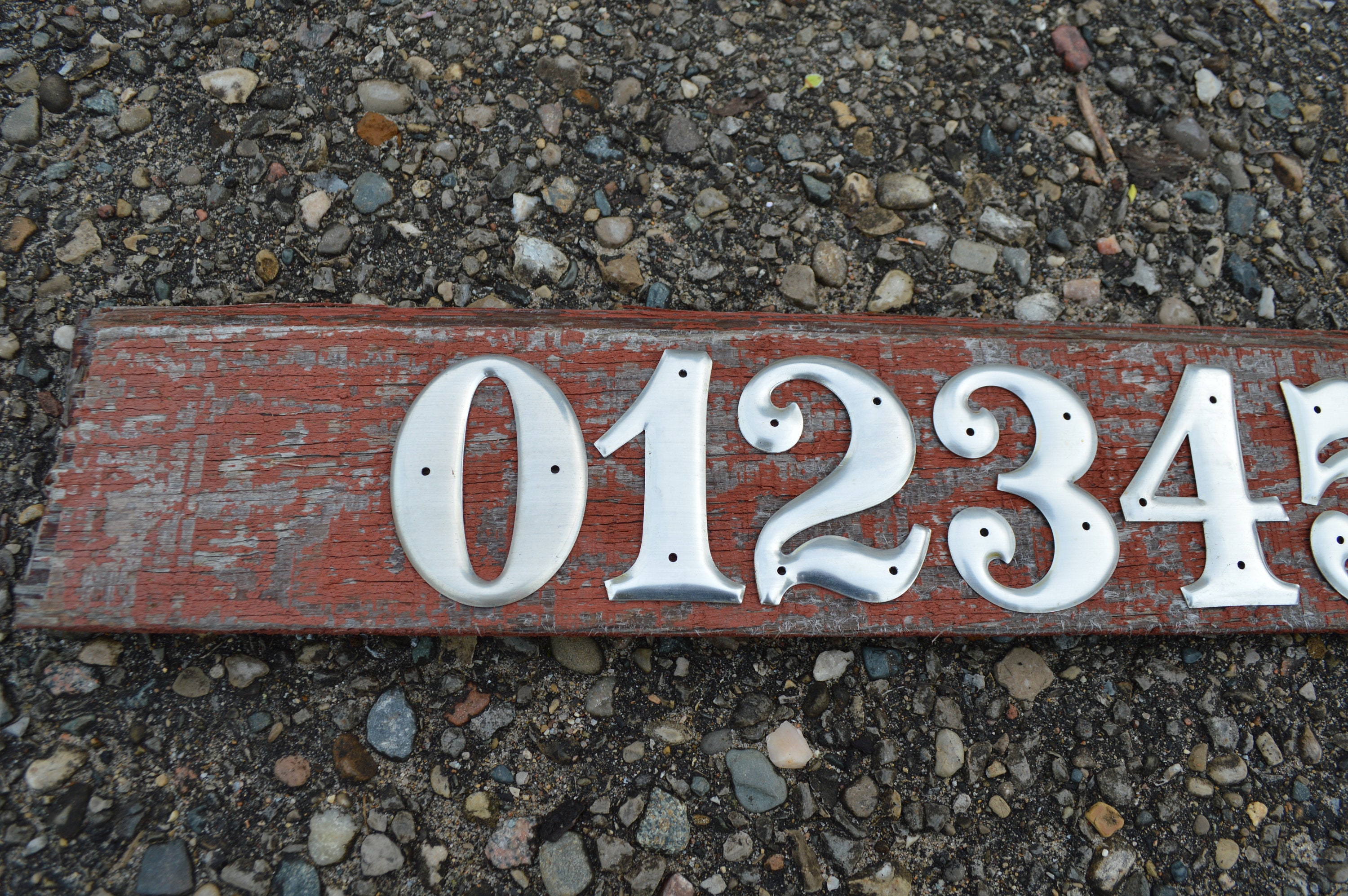 Industrial Numbers, Aluminum House Numbers, Vintage House Numbers, Mid ...