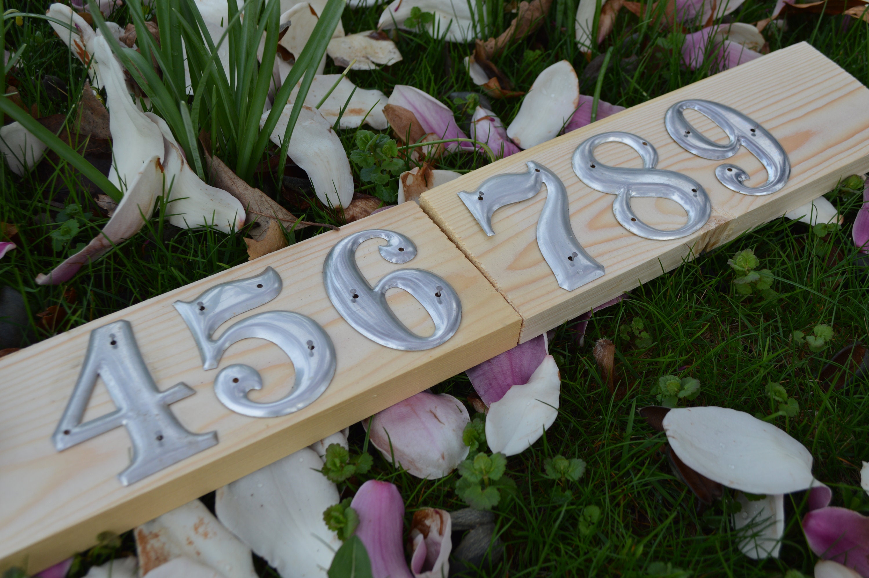 Industrial Numbers, Aluminum House Numbers, Vintage House Numbers, Mid ...