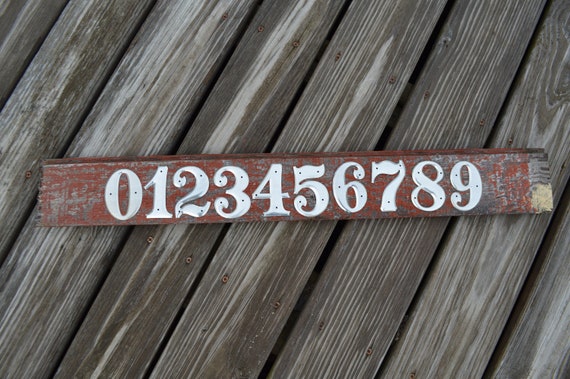 Industrial Numbers Aluminum House Numbers Vintage House - Etsy
