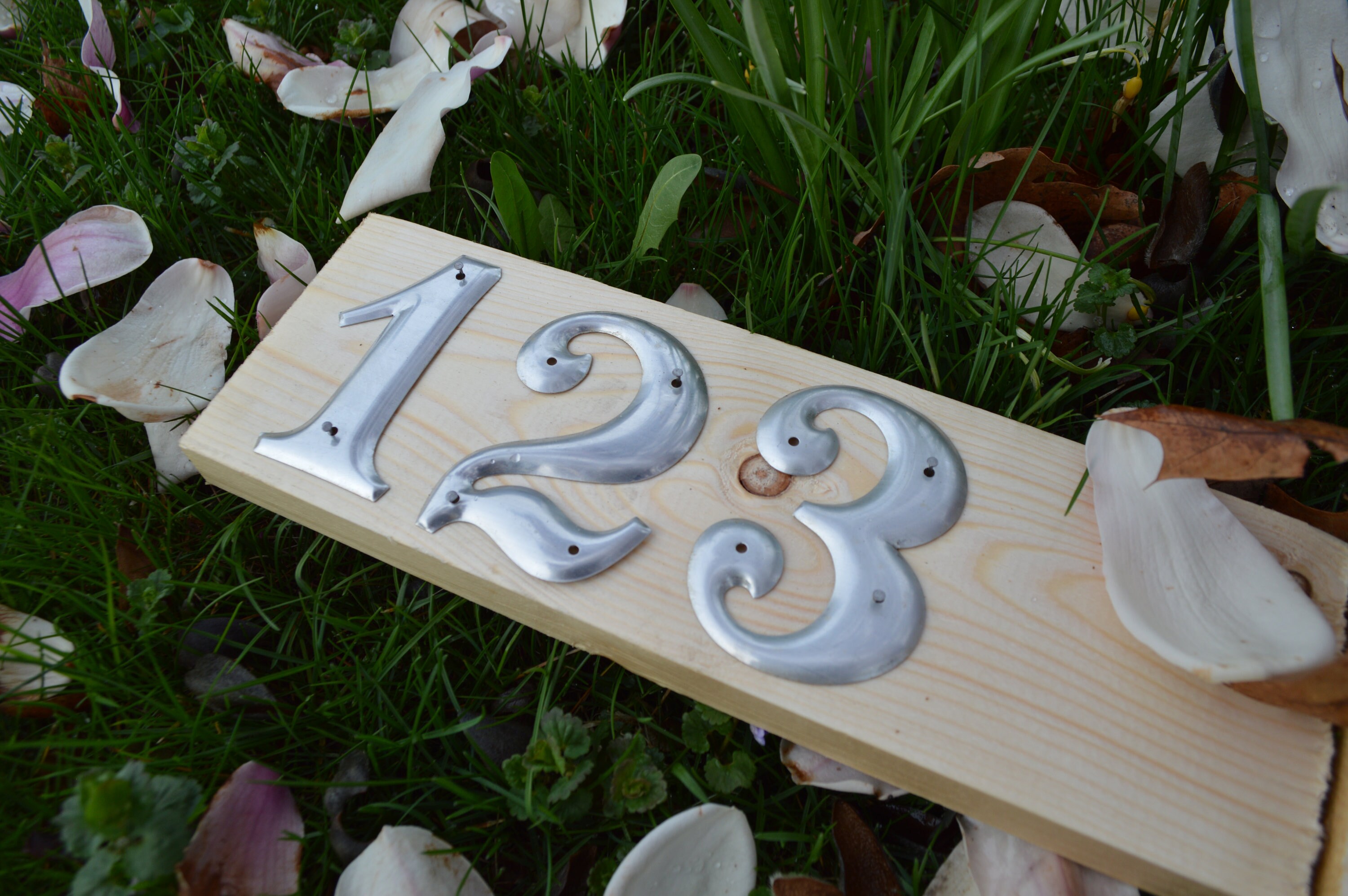 Industrial Numbers, Aluminum House Numbers, Vintage House Numbers, Mid ...