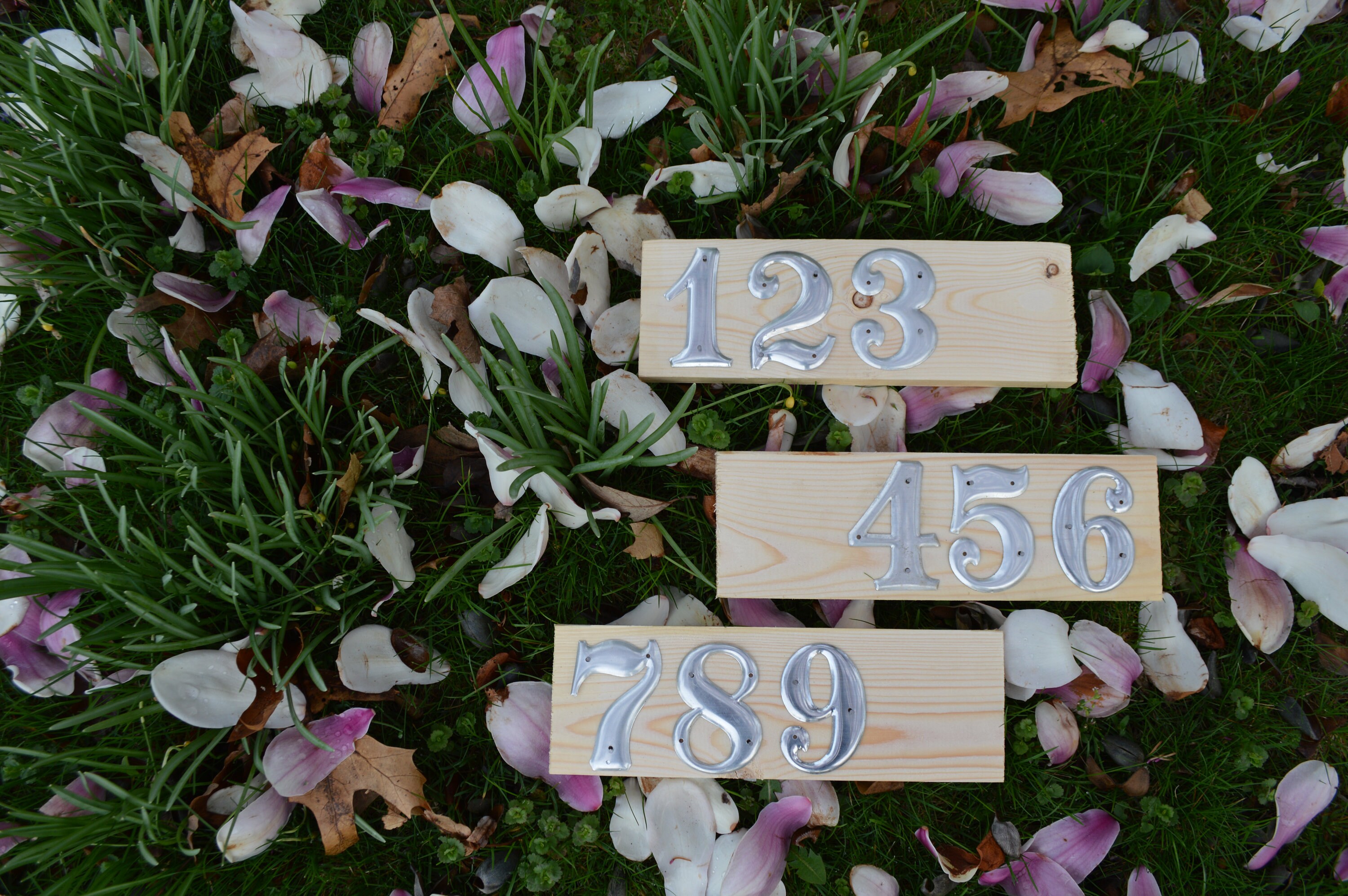 Industrial Numbers, Aluminum House Numbers, Vintage House Numbers, Mid ...