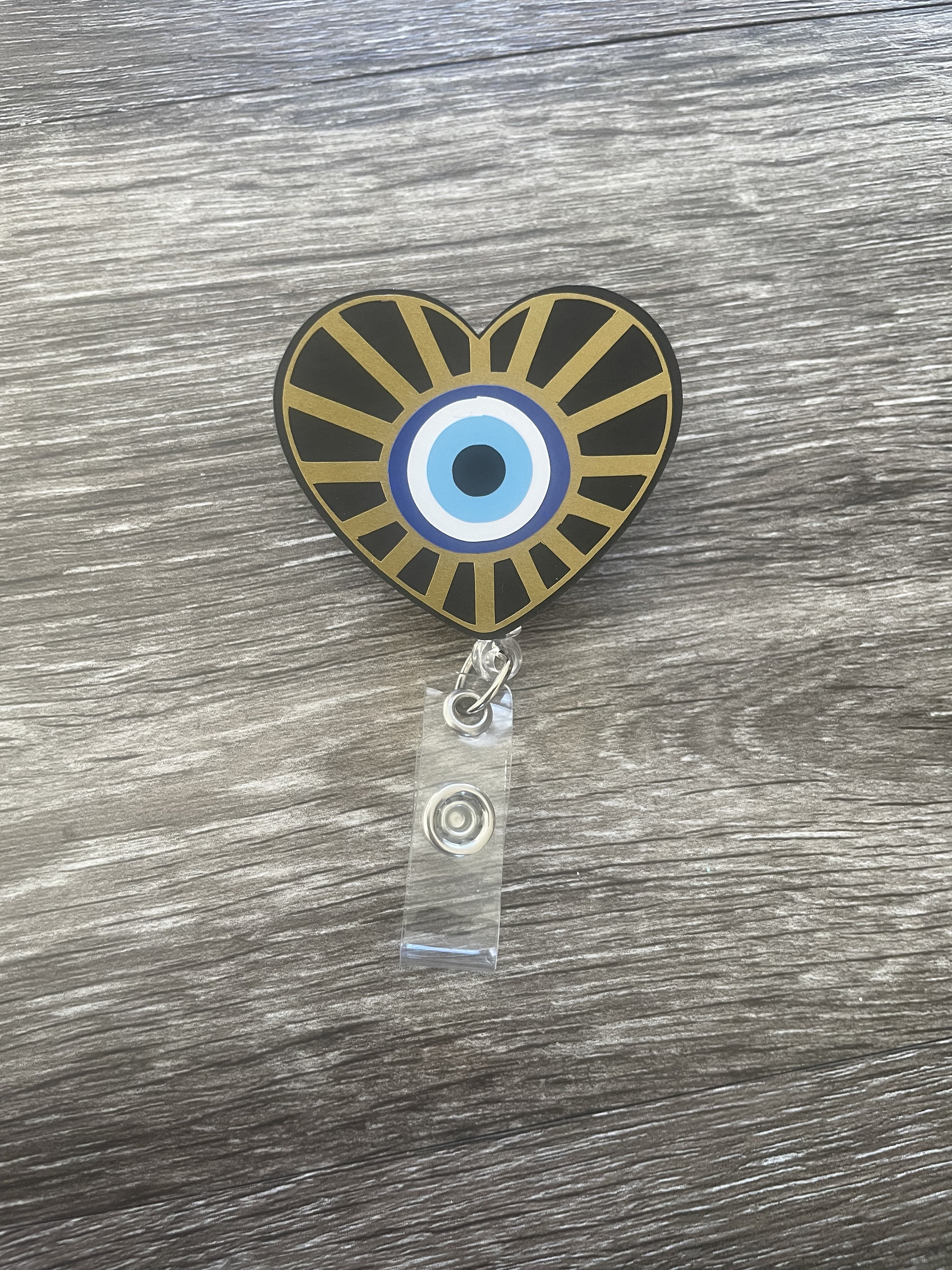 Evil Eye Badge Reel - Etsy