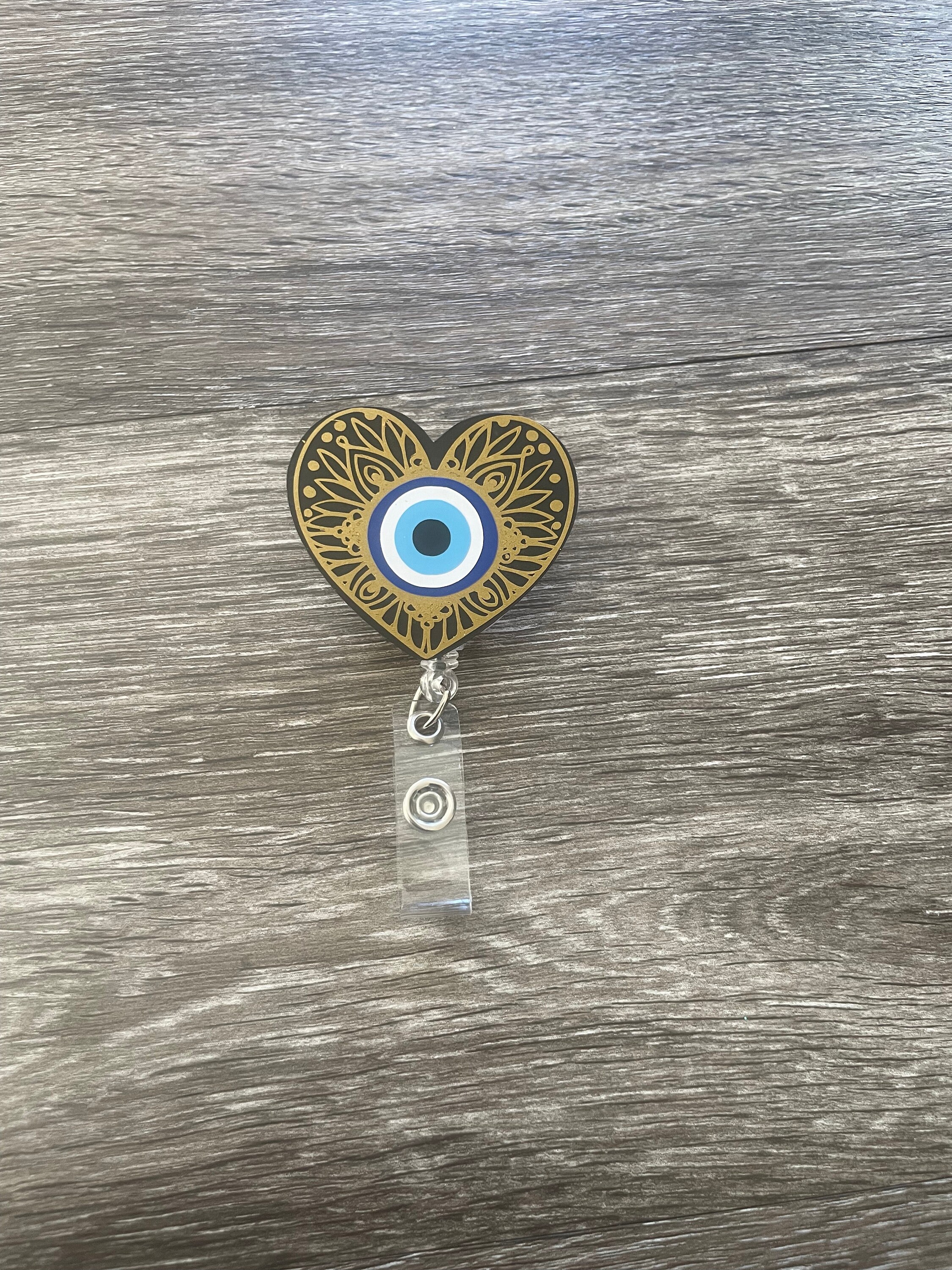 Evil Eye Badge Reel - Etsy