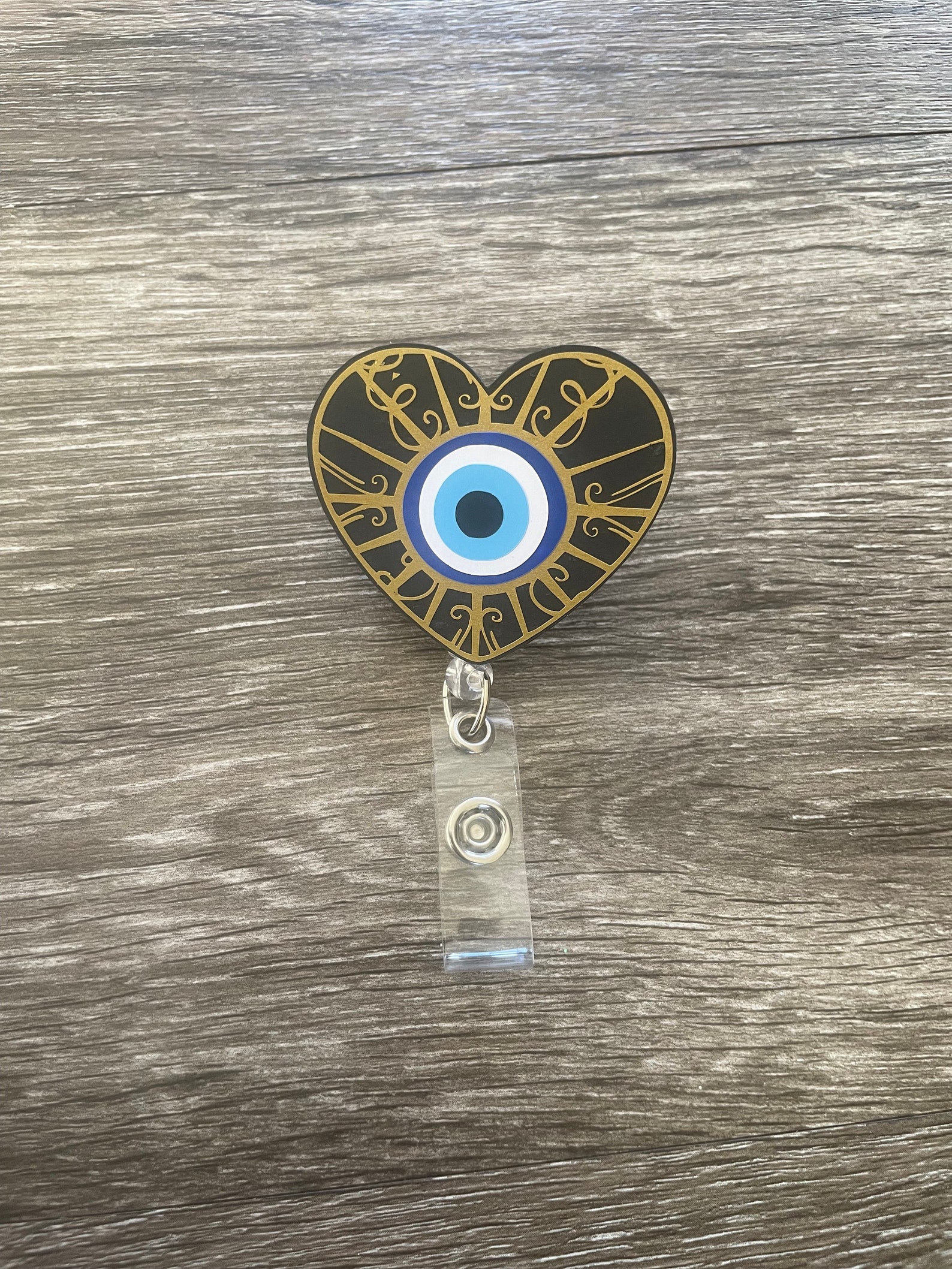 Evil Eye Badge Reel - Etsy