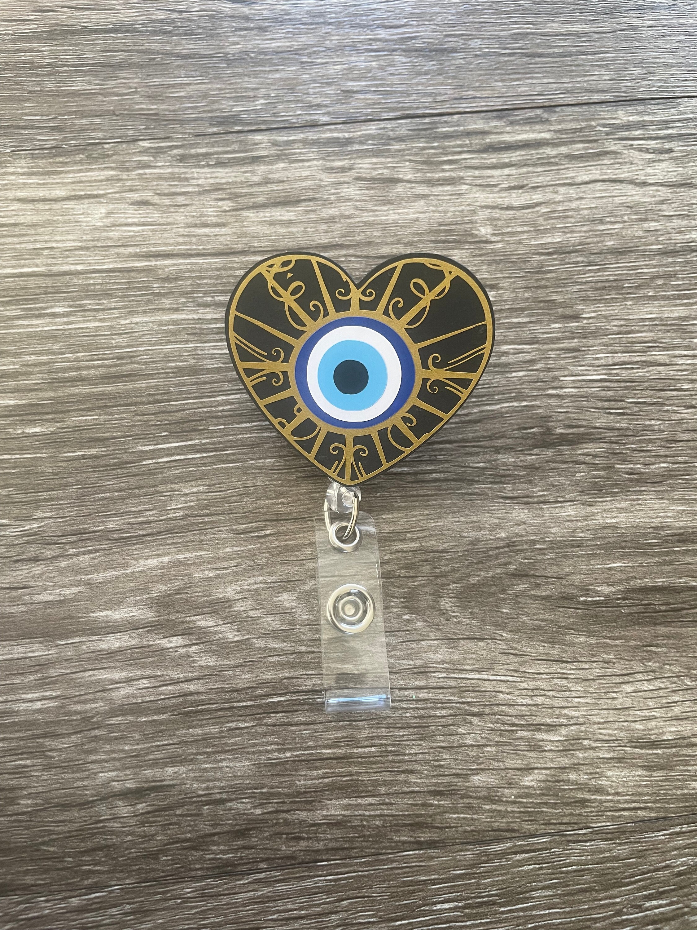 Evil Eye Badge Reel - Etsy