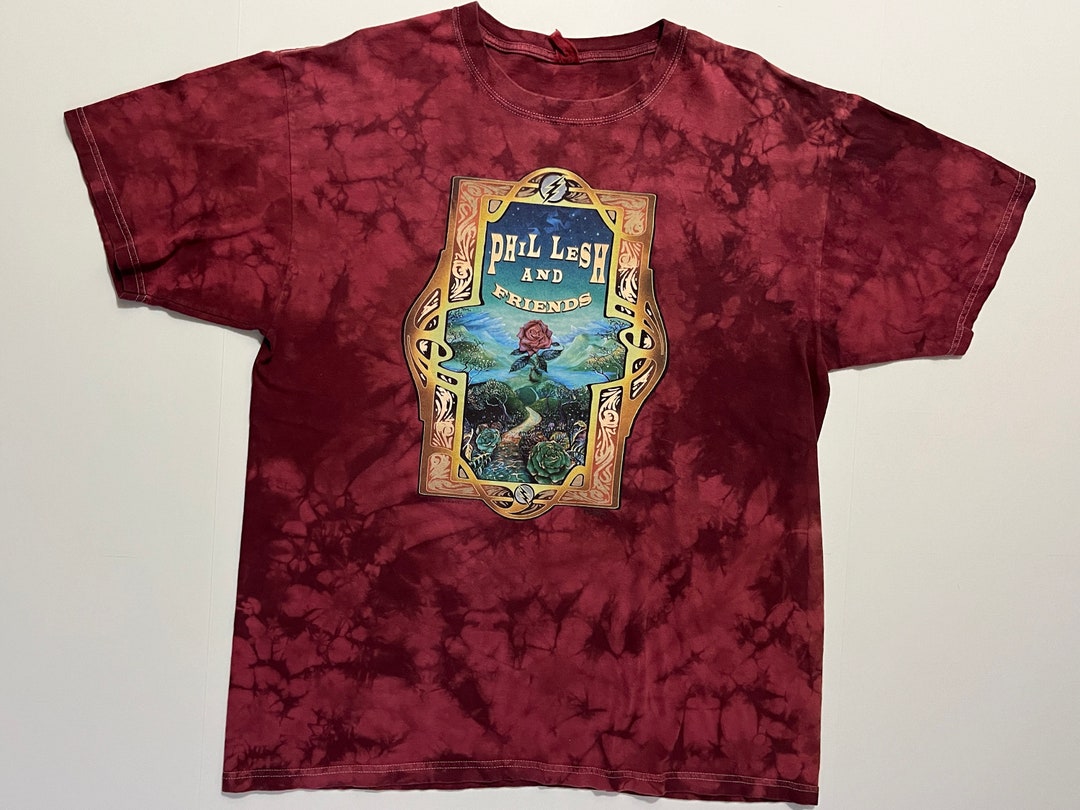 Vintage Phil Lesh and Friends Fall Tour Shirt Red XL Grateful Dead Tie ...